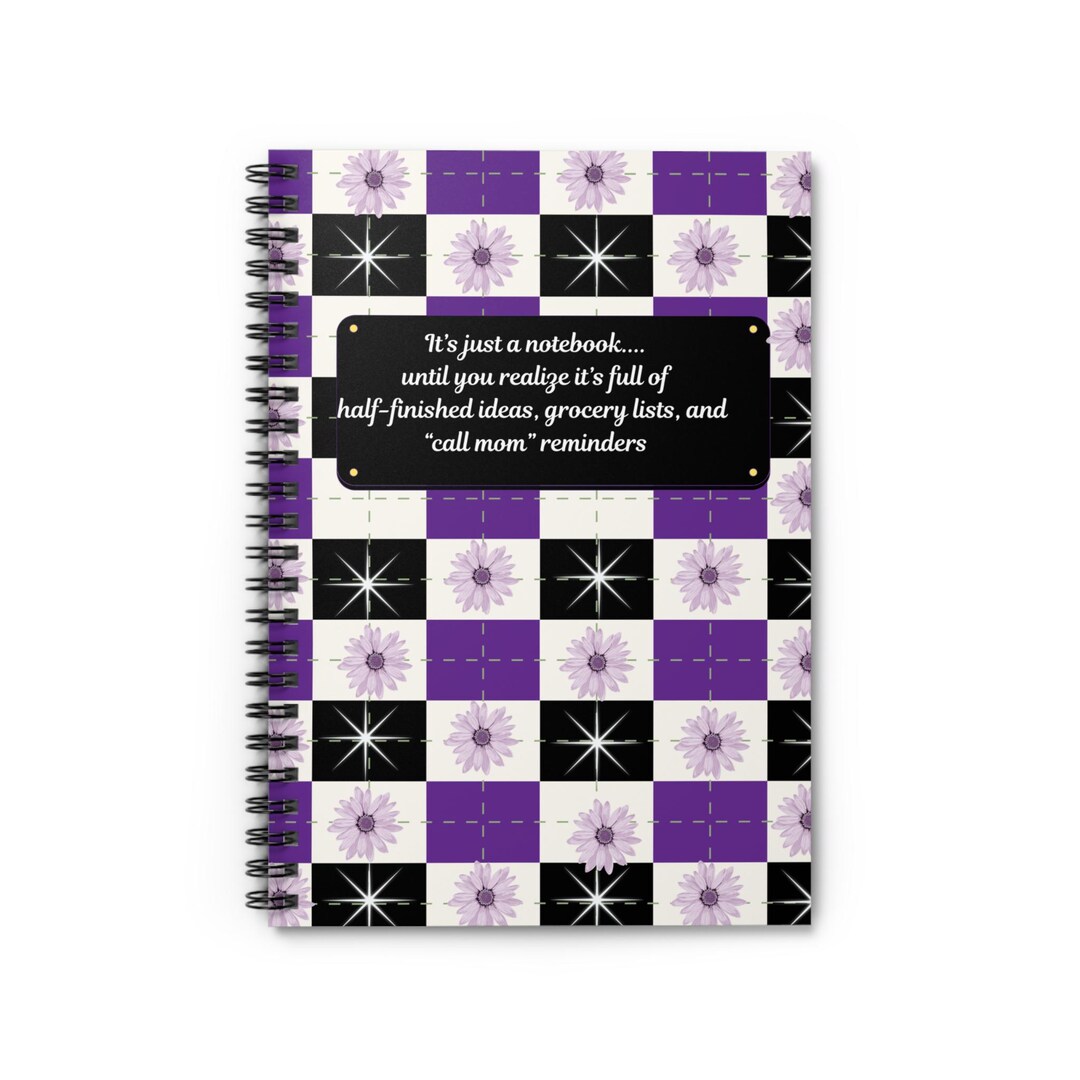 Funny Spiral Notebook Daily Journaling, Aspirations, Goals, Poems ...