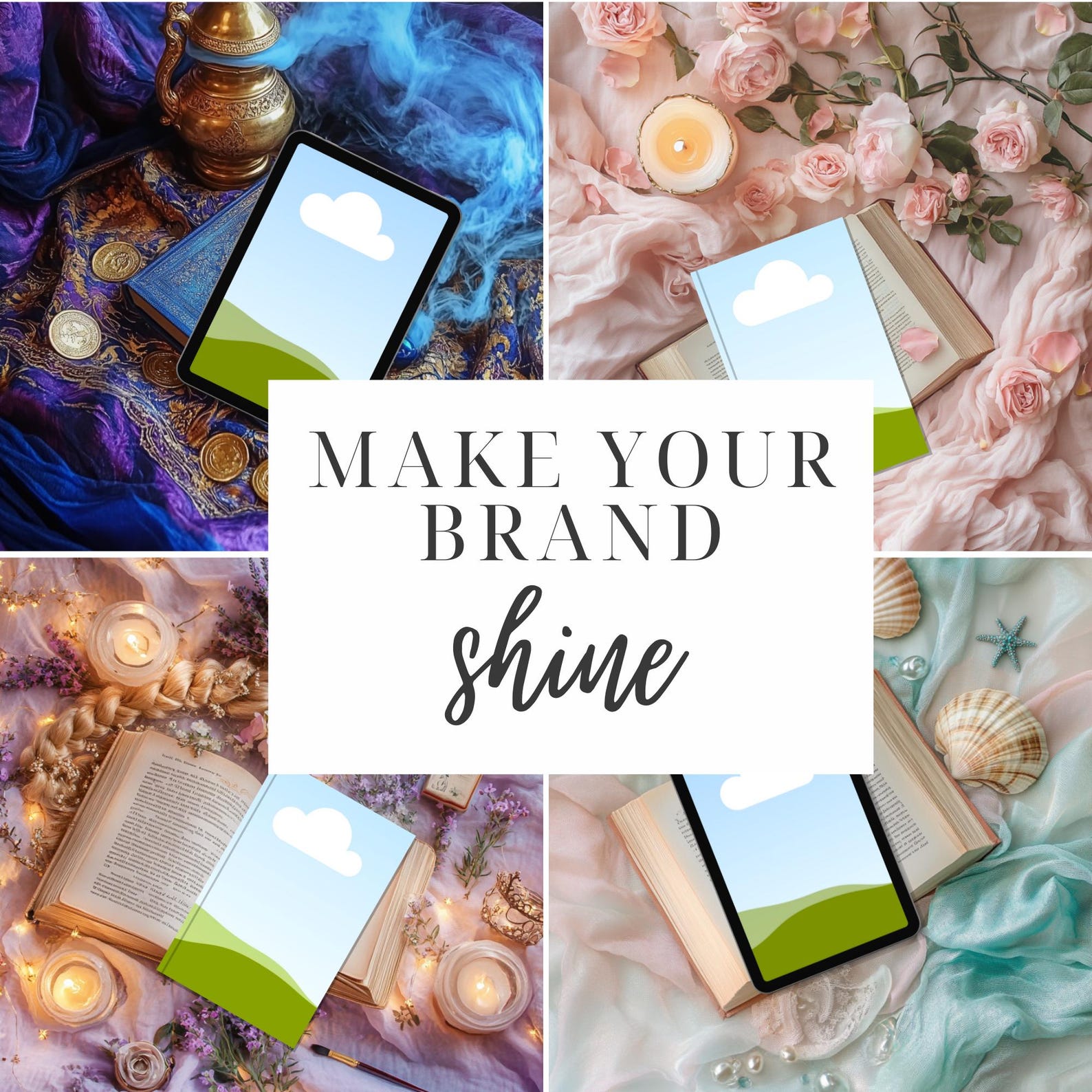 Fairy Tale Bookstagram Flatlays | 20 Templates for Canva | Fantasy ...