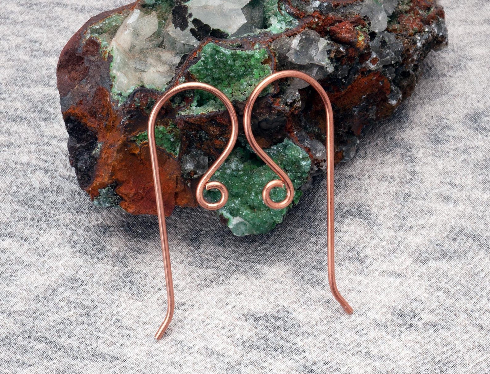 Artisan Copper French Hook Ear Wires: Simple Elegant Design - Etsy