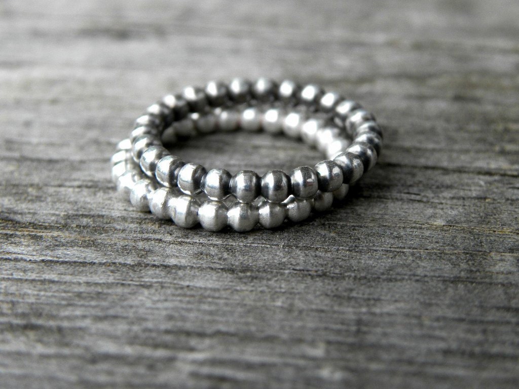 Sterling Silver Stacking Ring Handcrafted Modern Urban BOHO - Etsy