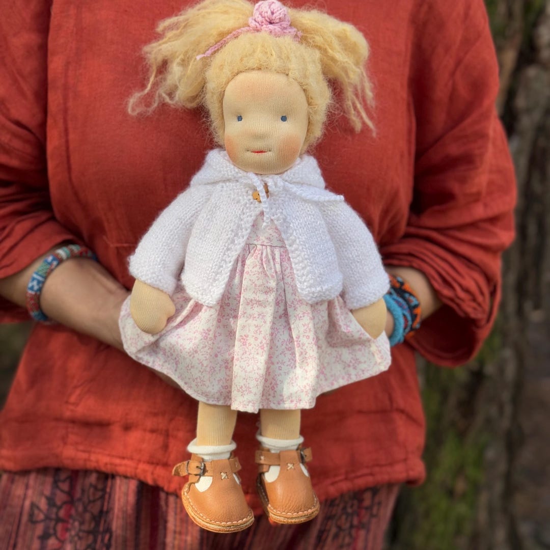 Handmade Waldorf Inspired Doll for Toddler Blonde Waldorf Doll With ...