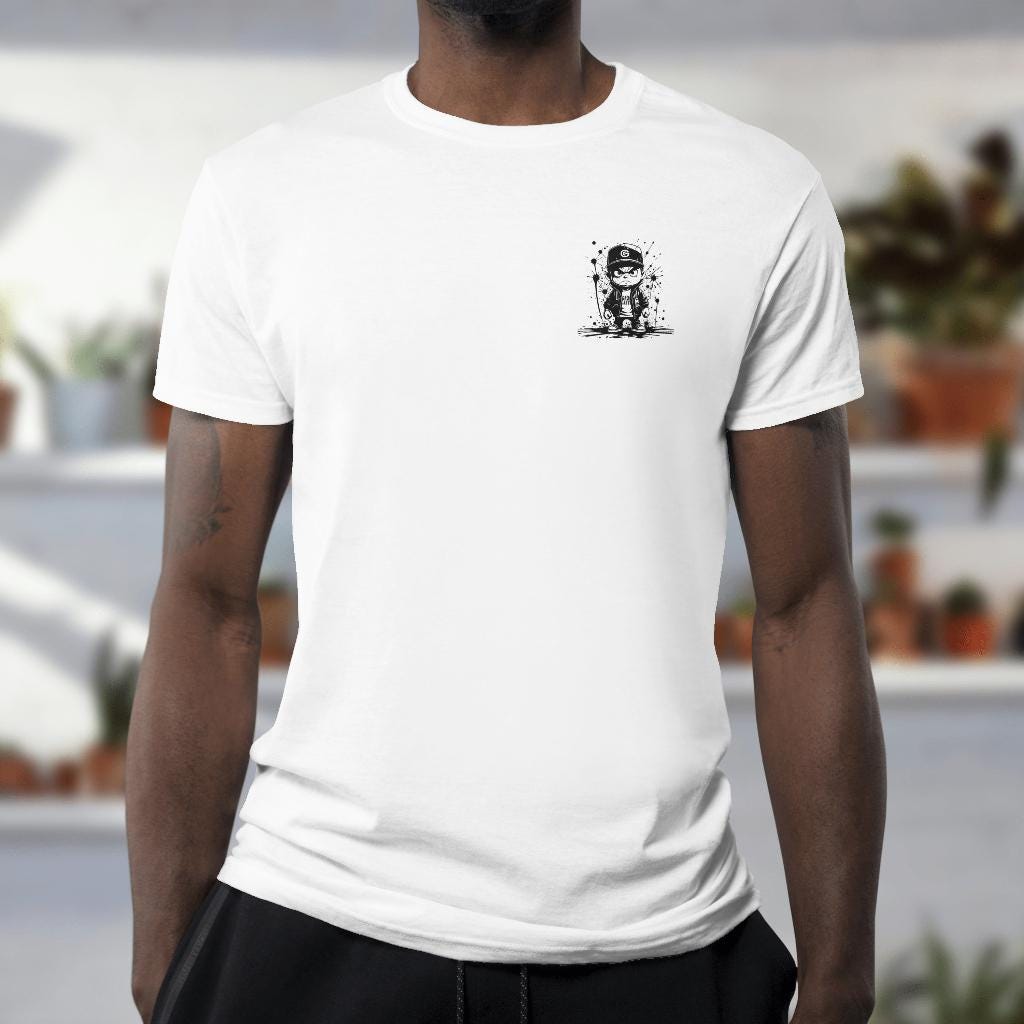 Street Style Cartoon Character Graphic – Urban Graffiti-inspired Baller ...