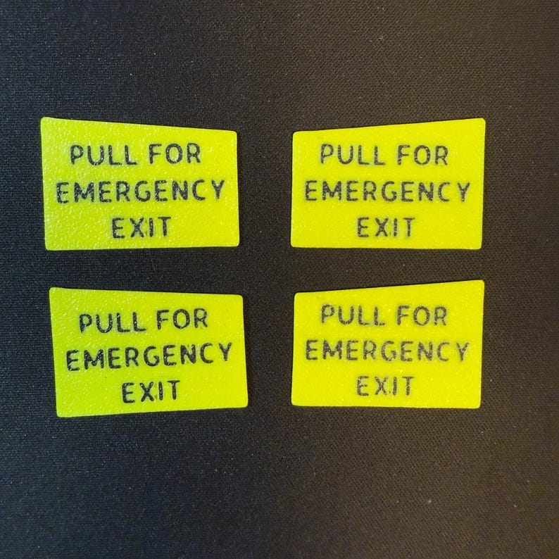 Cybertruck, MY, M3 & MS Emergency Exit Decals - Emergency Door Latch ...