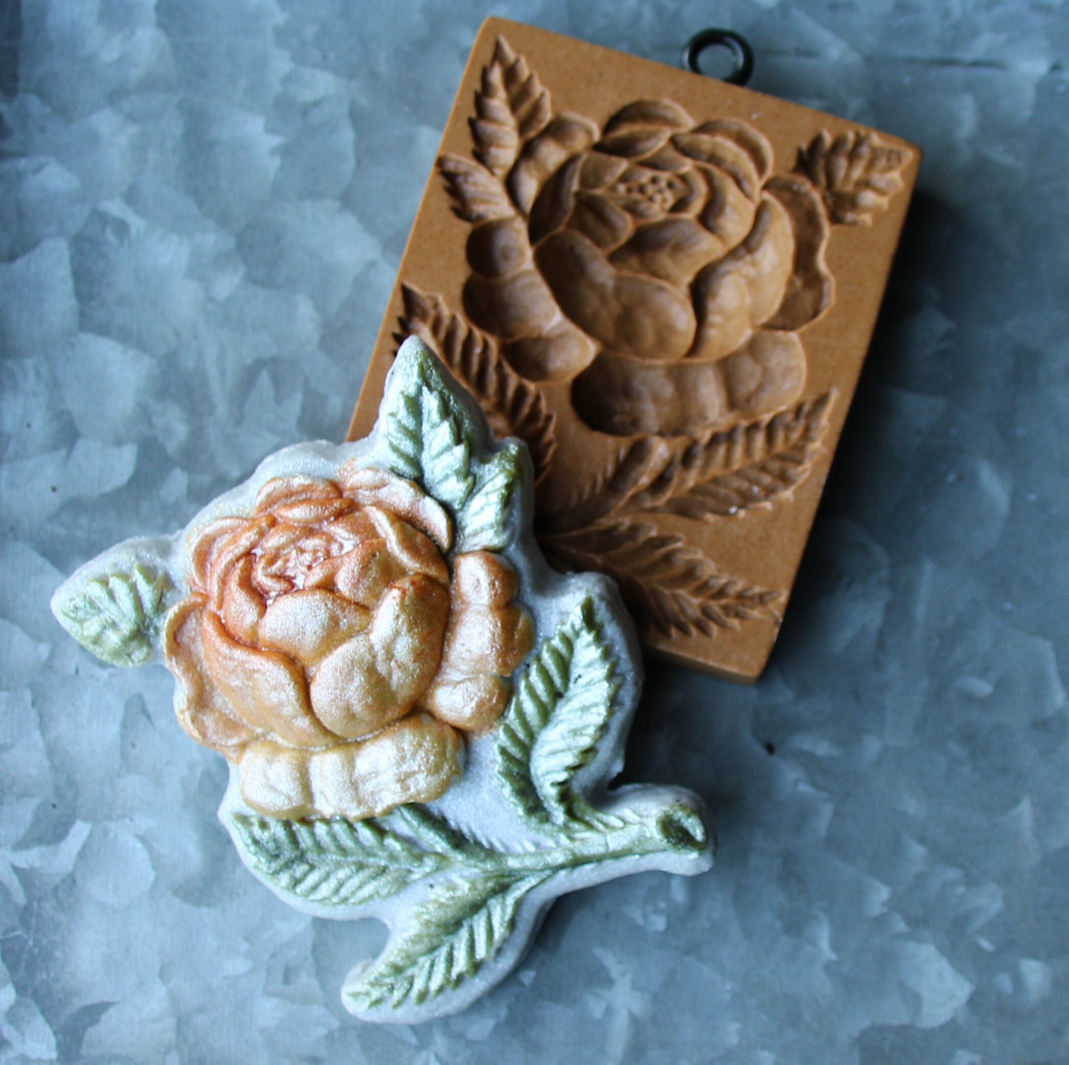 Rose Deep Relief Springerle Cookie Mold by Anis-paradies 2332 - Etsy