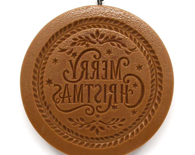 Merry Christmas Springerle Cookie Mold GH 1198 - Etsy