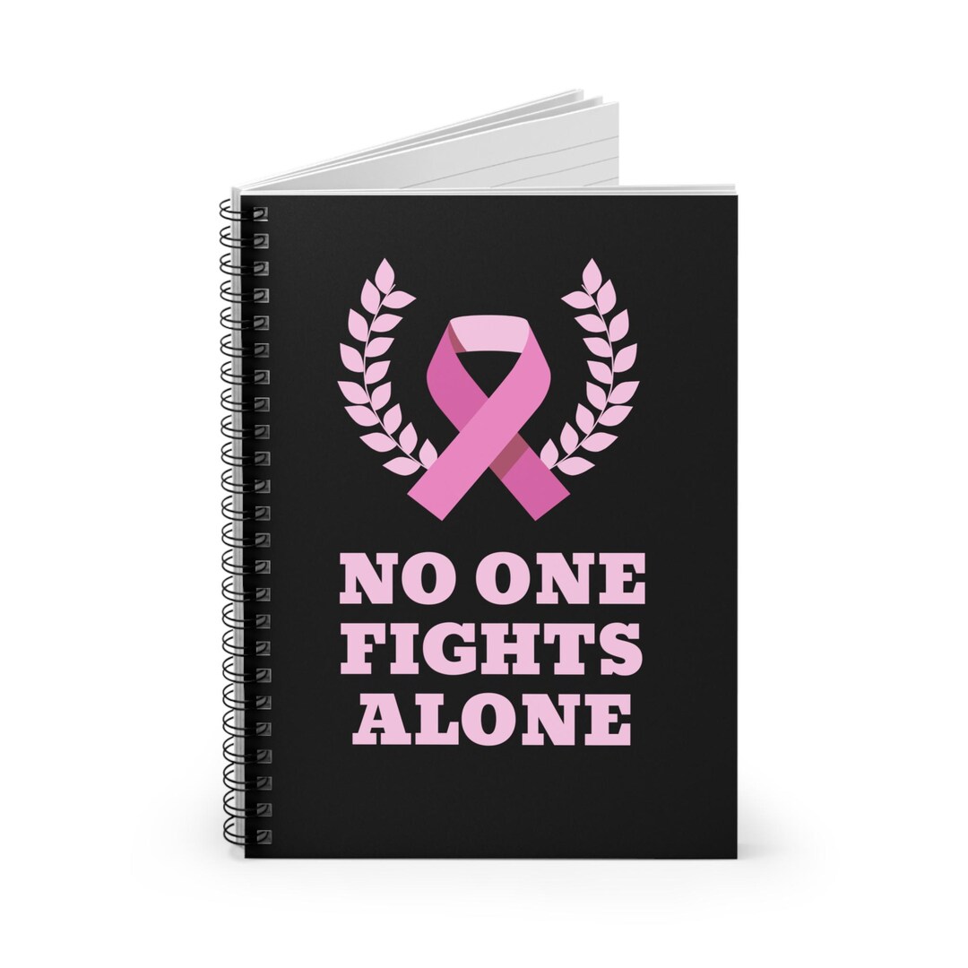 Breast Cancer Awareness Spiral Notebook - Inspirational Journal (6x9 ...