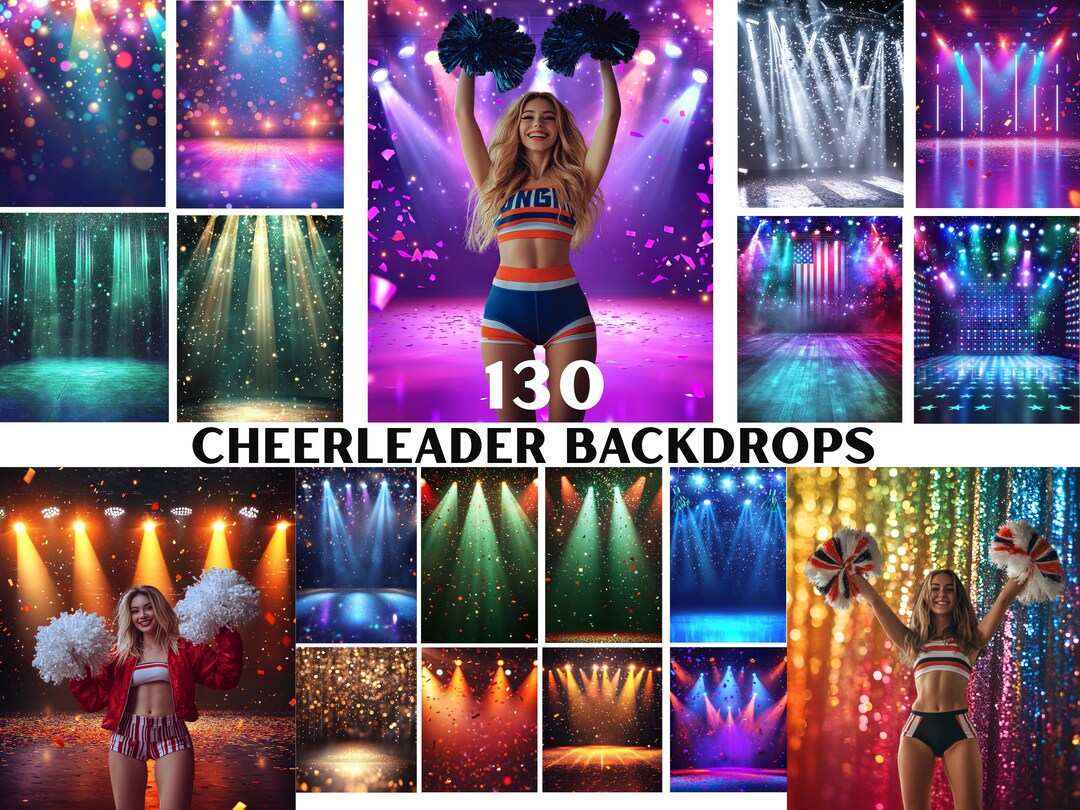 130 Cheerleader Digital Backdrops, Digital Backdrops Sports Photograph ...