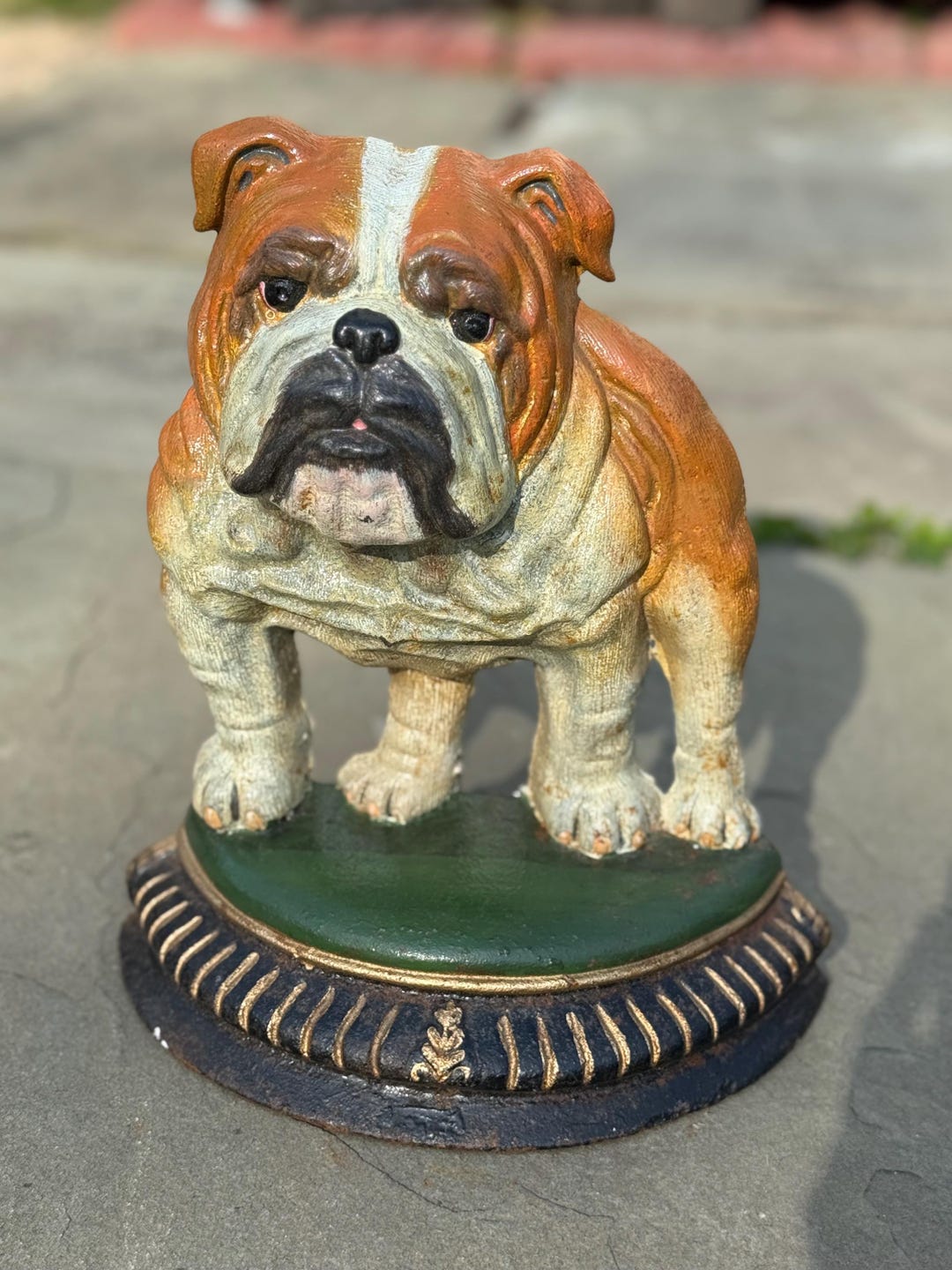 Bulldog Vintage Cast Iron Dog Door Stop - Etsy