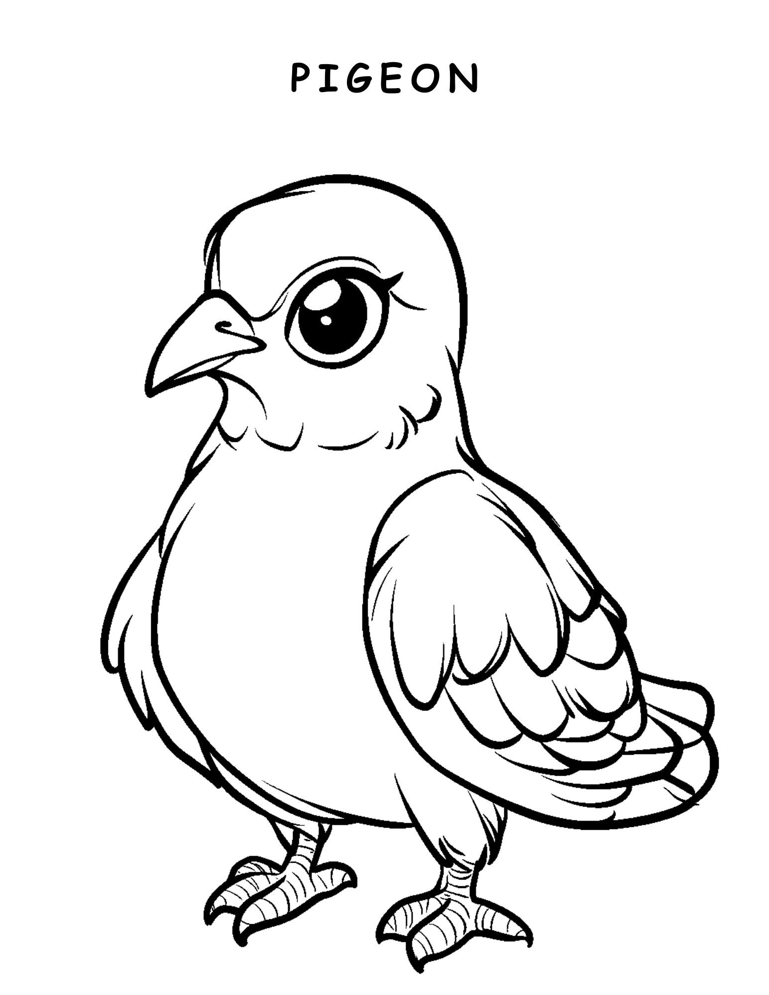 Birds Coloring Pages for Kids – 20 Fun Bird Designs With Names ...