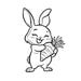 Cute Easter Bunnies Coloring Pages – 20 Fun Designs | Digital Download ...
