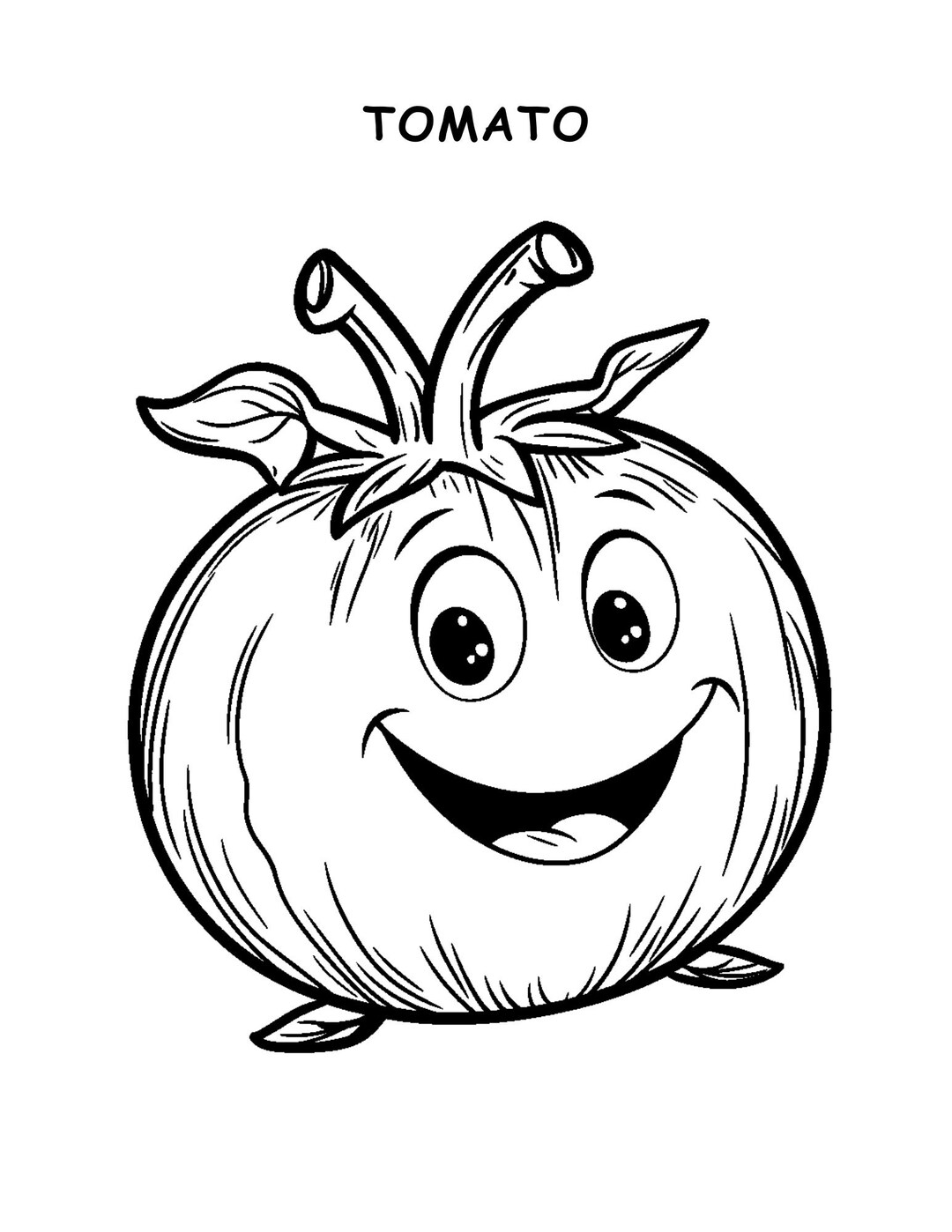 Vegetable Coloring Pages for Kids – 20 Fun Designs With Names | Digital ...