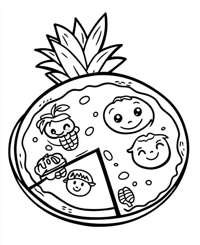 Funtastic Foods Coloring Pages for Kids – 20 Cute Snack & Food Designs ...