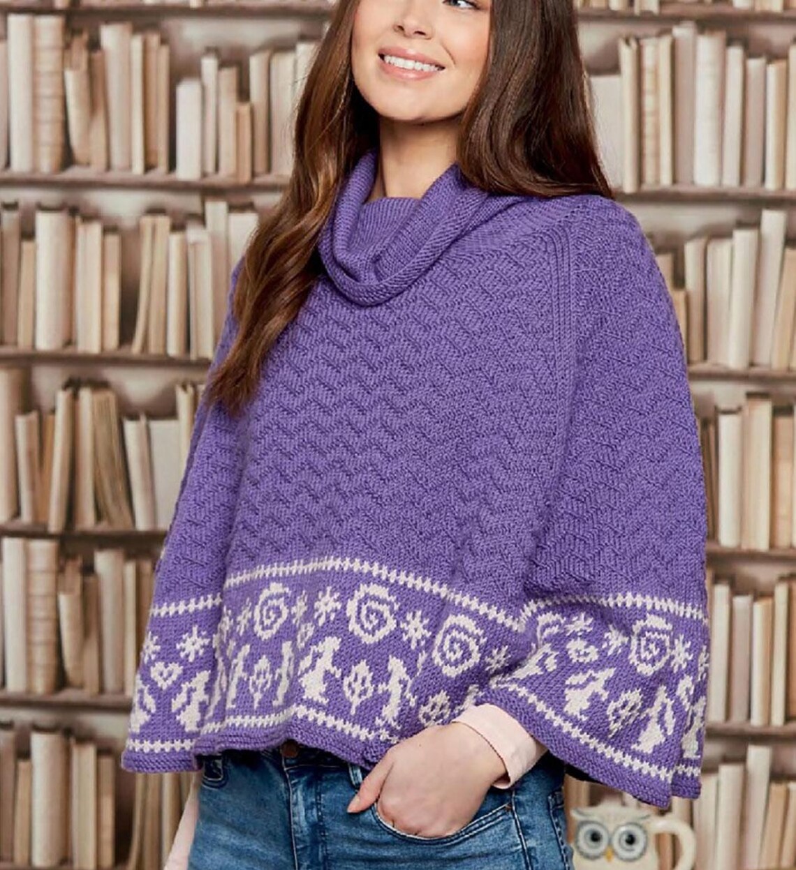 Seamless Capelet, Easy to Knit Multi Pattern, S, M, L/XL, 2XL/3XL, DK ...