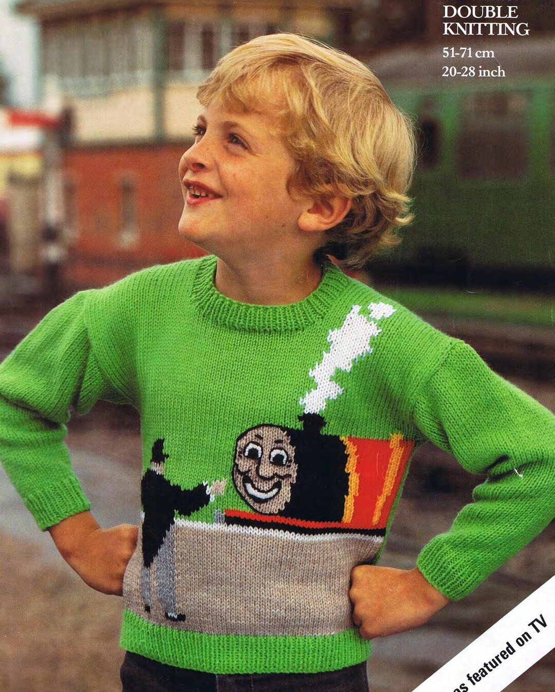 Vintage Railway Engine Jumper Knitting Pattern, DK Yarn (PDF Download ...