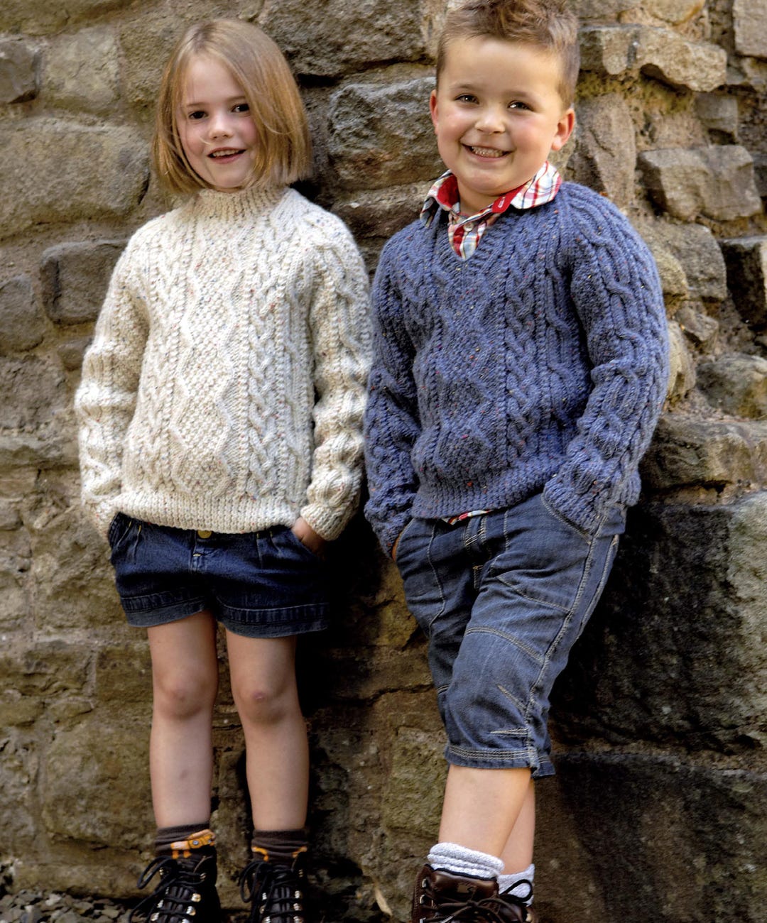 Boys Aran Wool Cable Knit Jumper Pattern (PDF Download) - Etsy UK