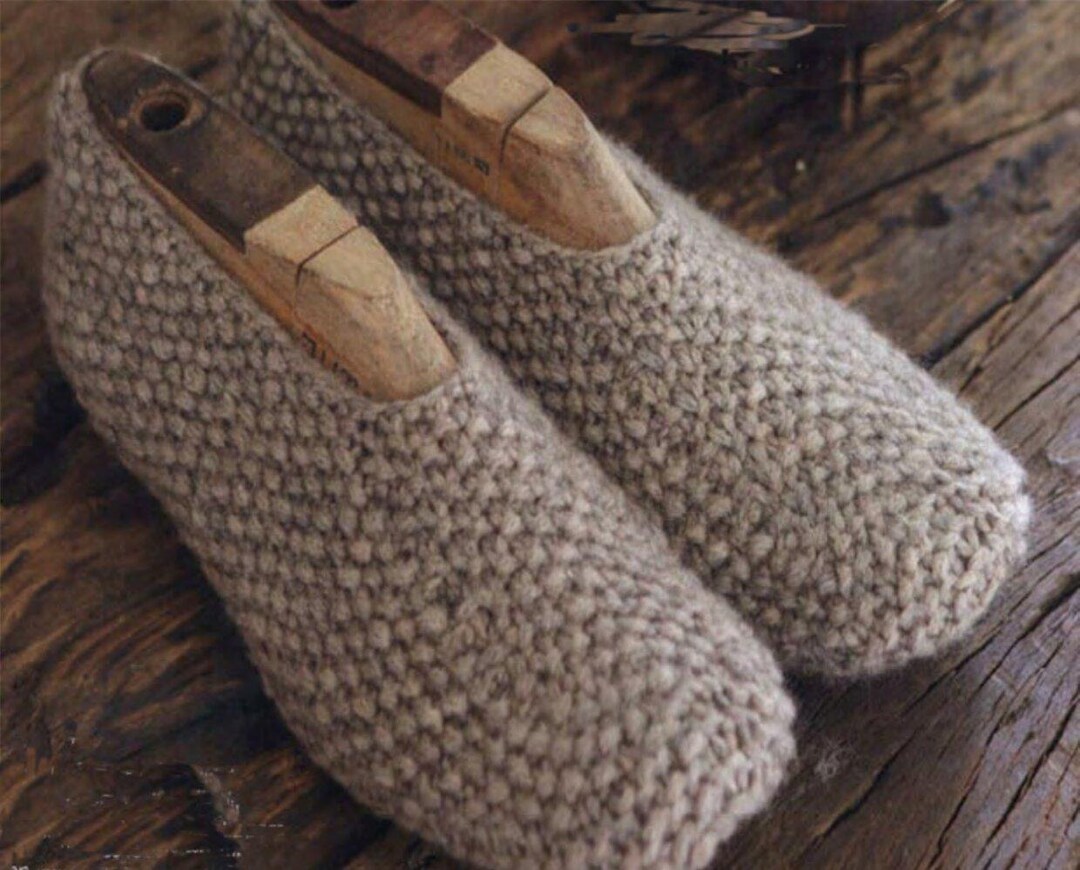 Easy Knit Chunky Slippers Socks, Beginner Pattern (PDF Download) - Etsy