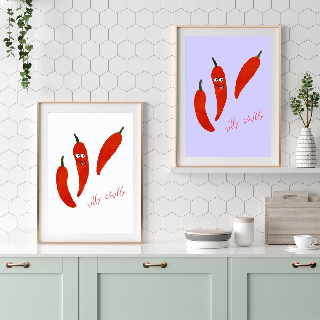 Silly Chilli Artwork, Printable Pdf - Etsy