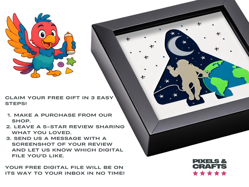 Space Shuttle Astronaut Shadow Box SVG, 3D Outer Space Paper Cut ...