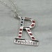 Republican Necklace, Sterling Silver Republican Charm on a Silver Cable ...