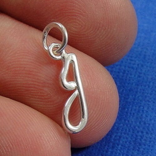 Sterling Silver Letter j Typewriter Lowercase - Etsy