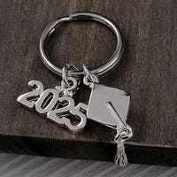 Graduation Cap Scroll Keyring / Graduation Gift for Her / Personalised ...