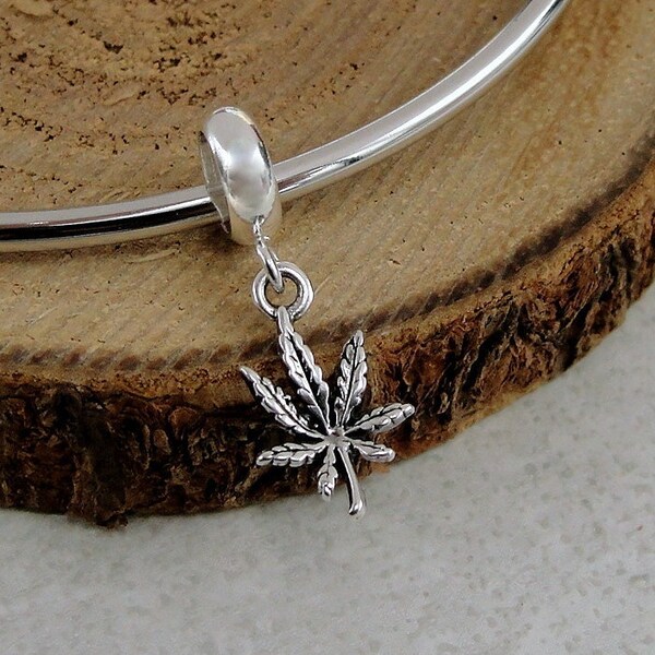Leaf Charm Bracelet - Etsy