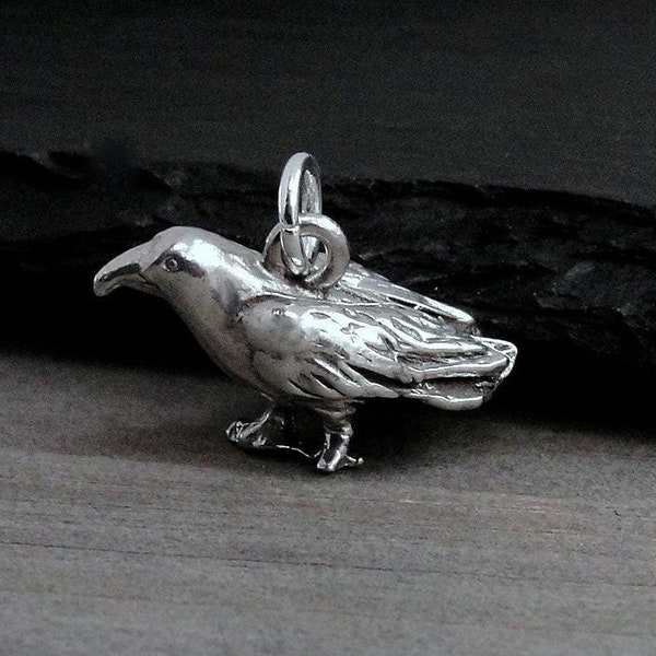 Crow Charm - Etsy
