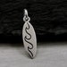 Sterling Silver Surfboard Charm, Tiny Surfboard Pendant, Surfing Charm ...