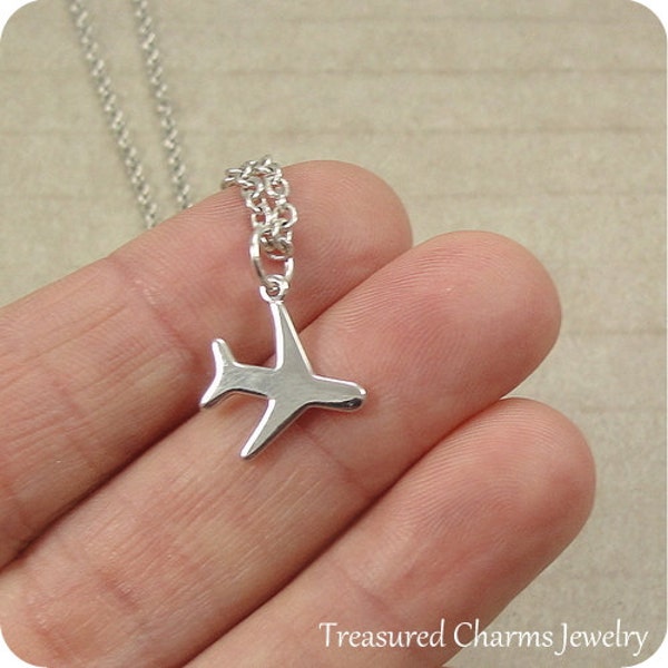 Airplane Necklace - Etsy
