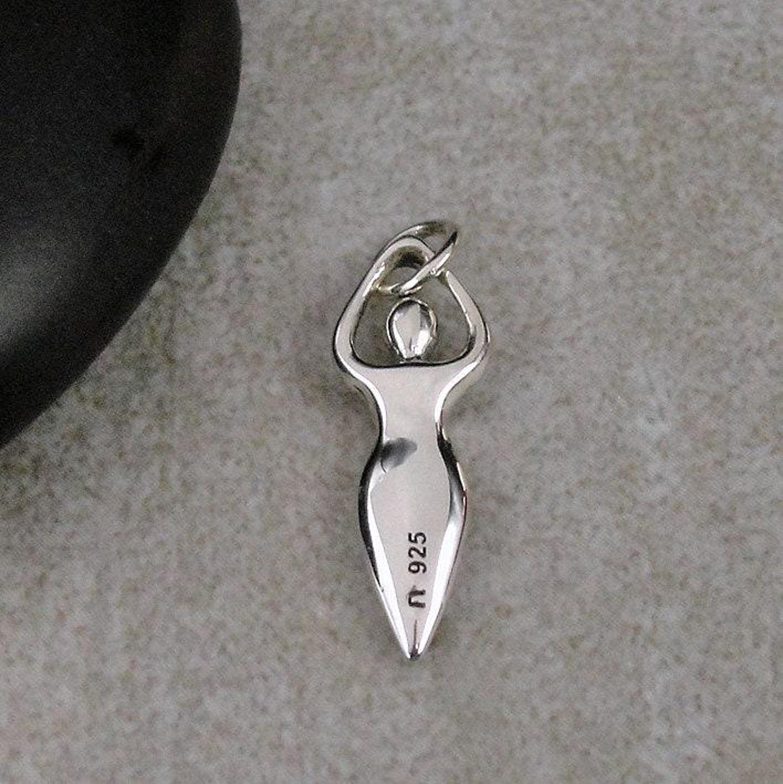 Fertility Goddess Charm, Sterling Silver Fertility Goddess Charm for ...