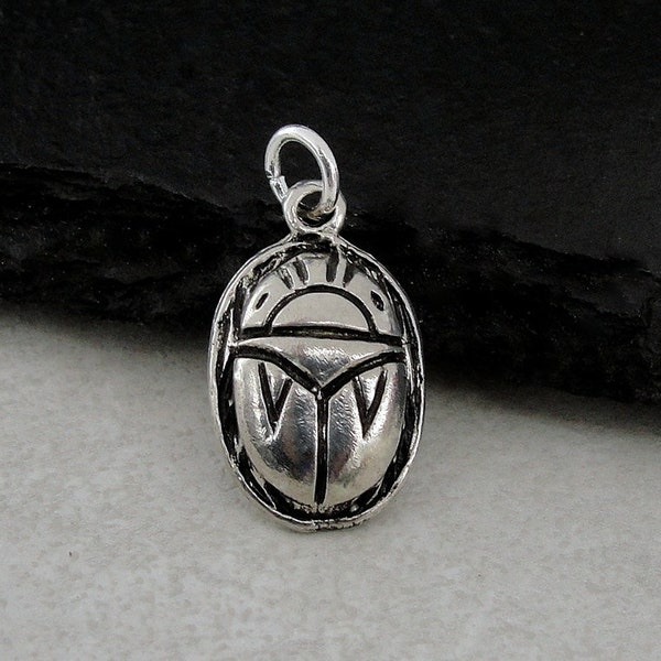 Silver Scarab - Etsy