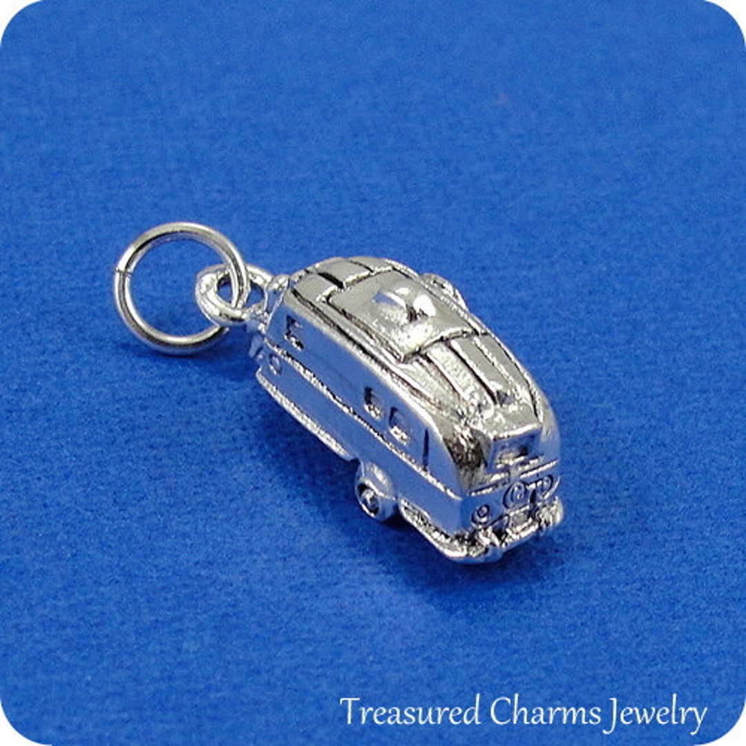 Camper RV Charm Silver Plated Camper Charm for Necklace or - Etsy