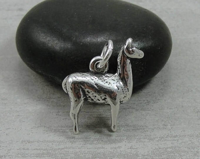 Llama Charm Sterling Silver Llama Charm for Necklace or Bracelet - Etsy