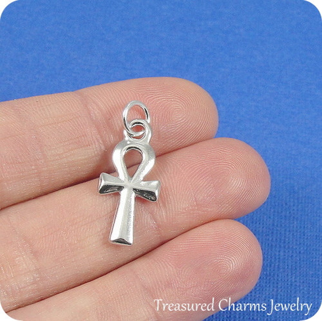Ankh Charm - Silver Plated Ankh Charm for Necklace or Bracelet - Etsy