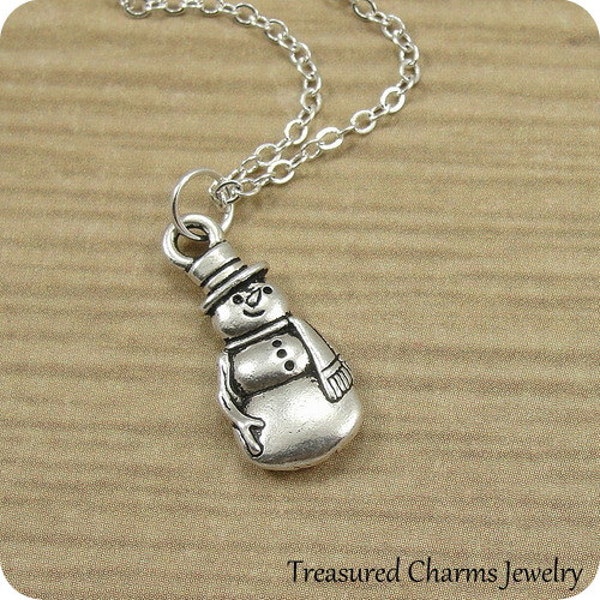 Snowman Necklace - Etsy