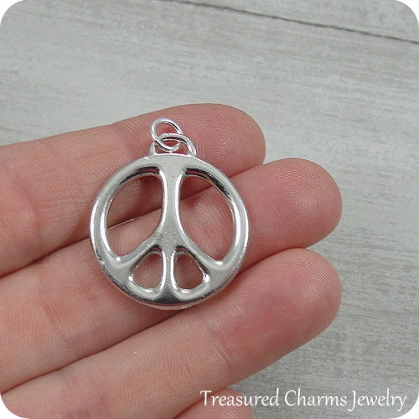 Peace Charm Bracelet - Etsy