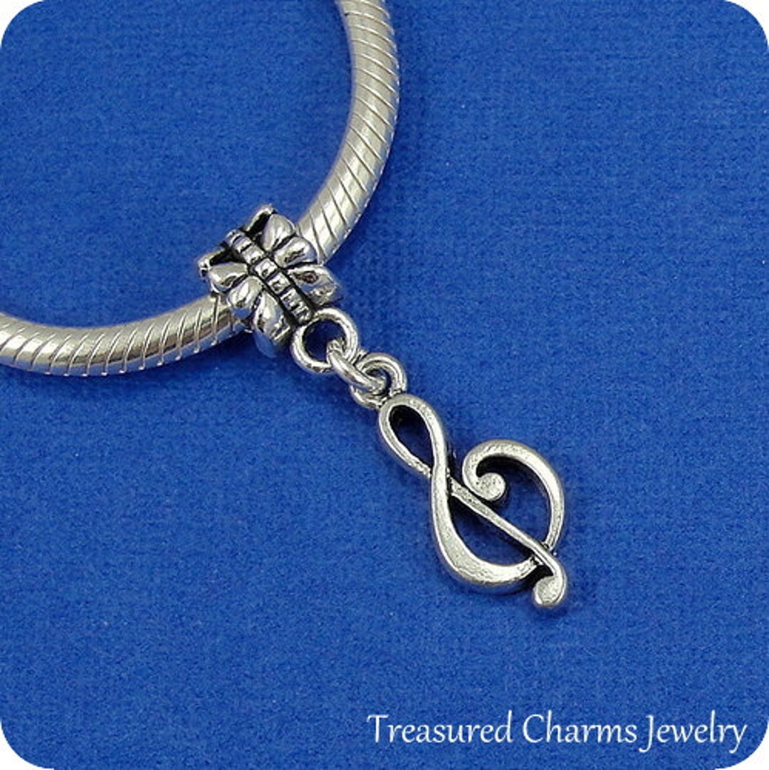 Treble Clef European Dangle Bead Charm Silver Treble Clef Charm for ...