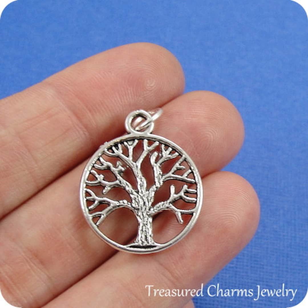 Tree of Life Charm - Silver Tree of Life Charm for Necklace or Bracelet ...