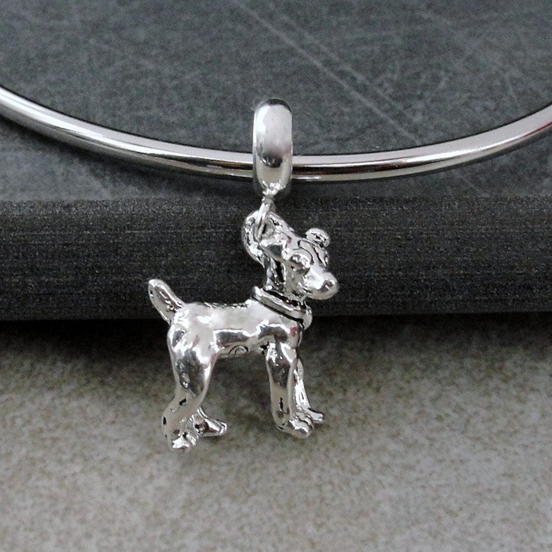 Jack Russell Terrier European Charm, Silver Jack Russell Dangle Charm ...
