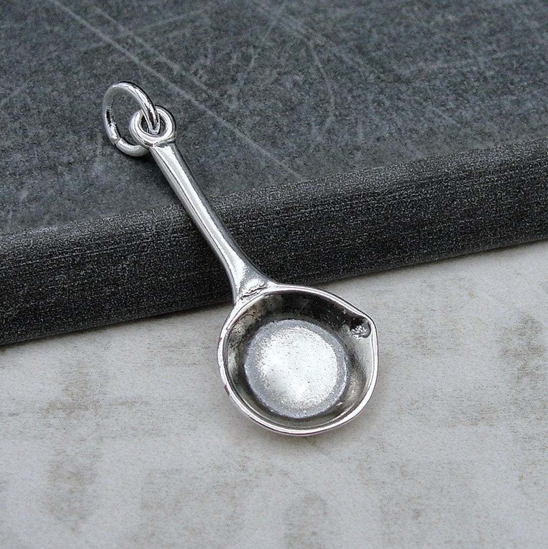925 Sterling Silver Frying Pan Charm, Skillet Charm, Cooking Charm ...