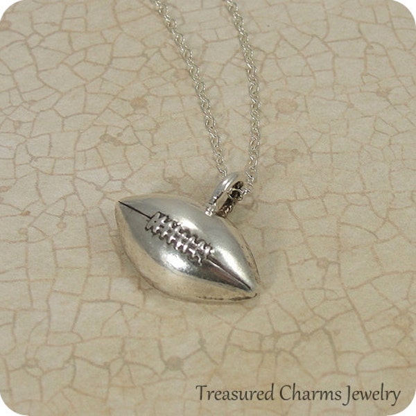 Football Necklace - Etsy