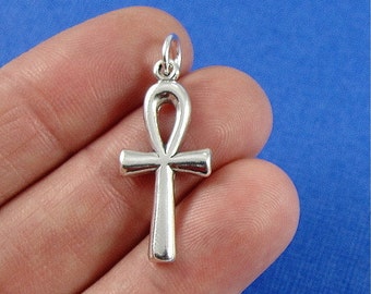 Ankh Charm Silver Plated Ankh Charm for Necklace or Bracelet | Etsy