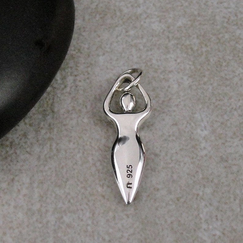 Fertility Goddess Charm, Sterling Silver Fertility Goddess Charm for ...