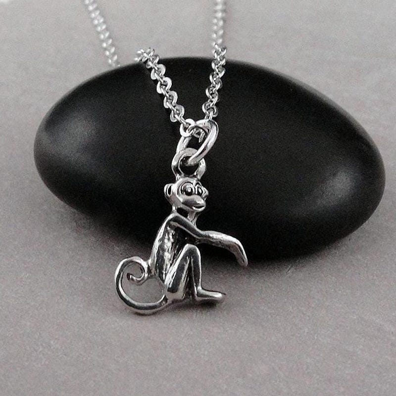 Monkey Necklace - Etsy UK