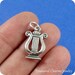 Musical Lyre Charm Silver Plated Lyre Charm for Necklace or Bracelet - Etsy