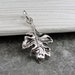 Oak Leaf Charm, 925 Sterling Silver Oak Leaf Charm, Oak Leaf Pendant ...
