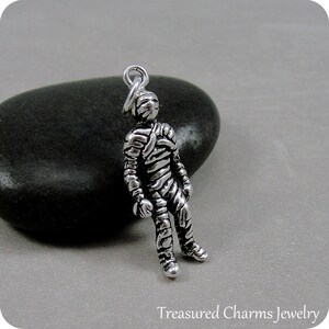 Sterling Silver Mummy Charm Halloween 3D Mummy Pendant - Etsy