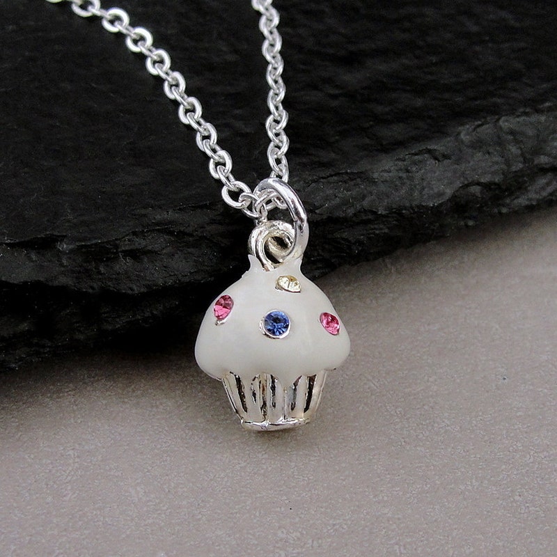 Cupcake Necklace - Etsy