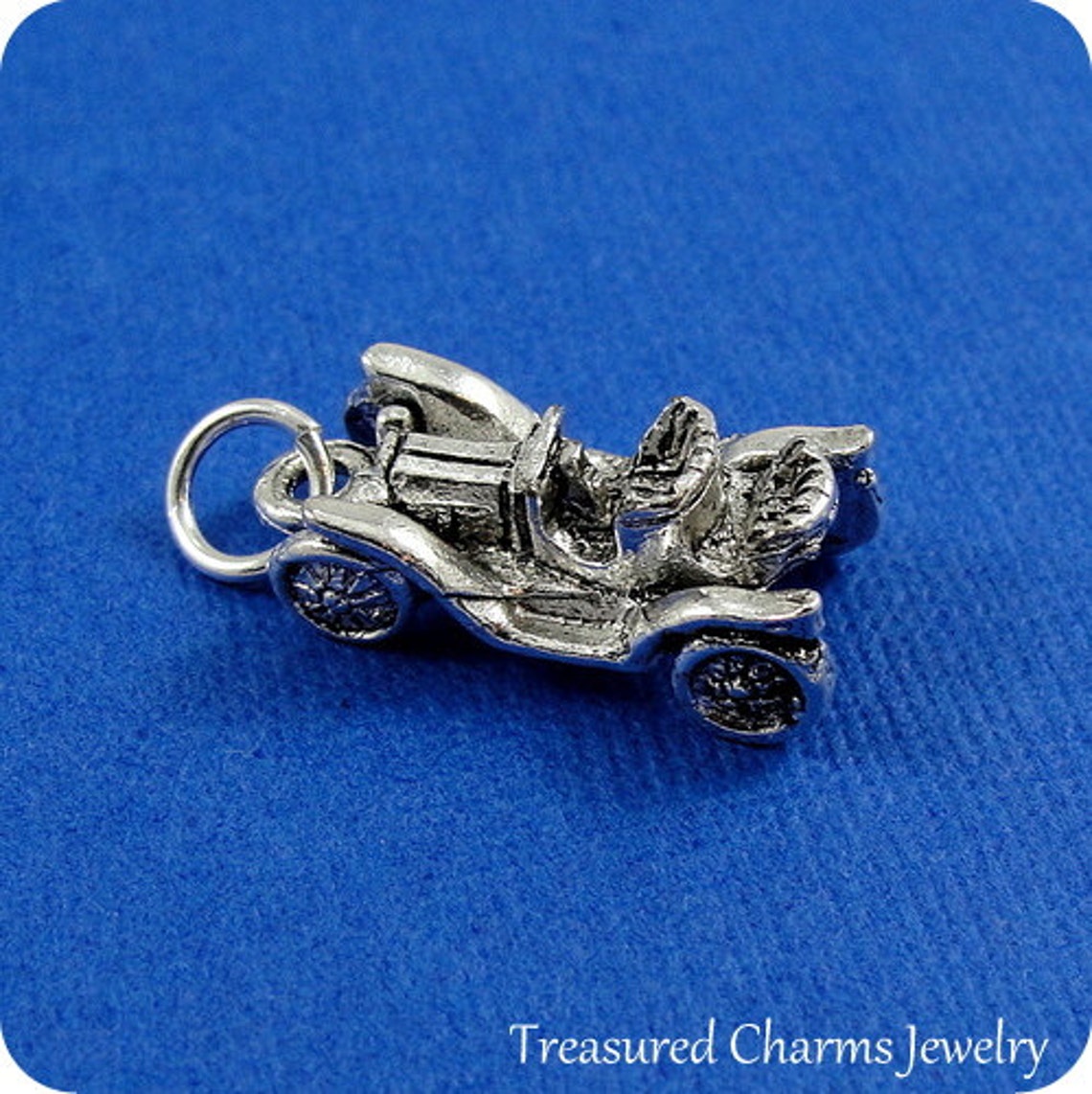 Antique Car Charm Silver Antique Classic Car Charm for - Etsy