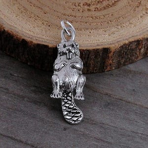Beaver Charm - Silver Beaver Charm for Necklace or Bracelet - Etsy